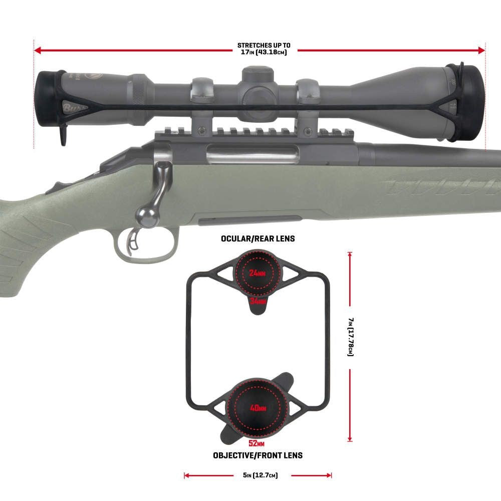 Allen Company Stretchable Scope Double Cover Large/Medium/Small - Blac ...