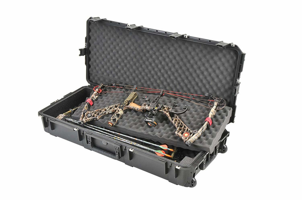SKB Ultimate Watertight Double Bow Rifle Case Compound Black Hard Foam ...