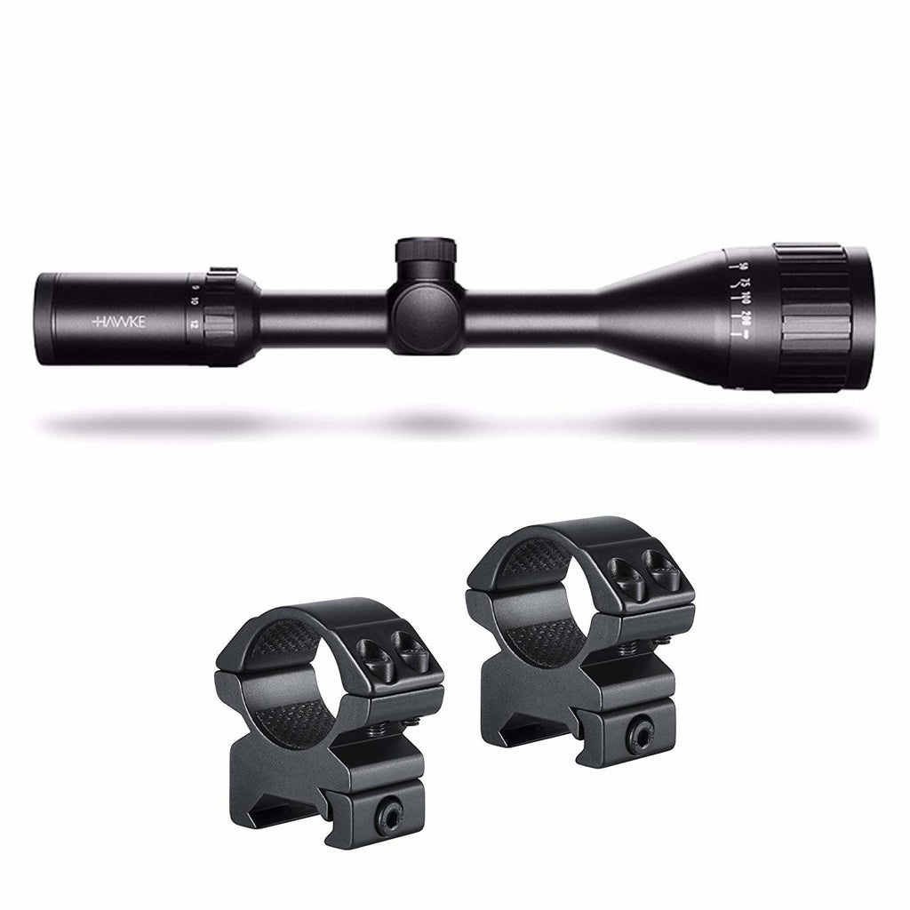 Hawke Optics Vantage 4-12×50 AO MIL DOT IR Rifle Scope 1" Tube With Sc ...