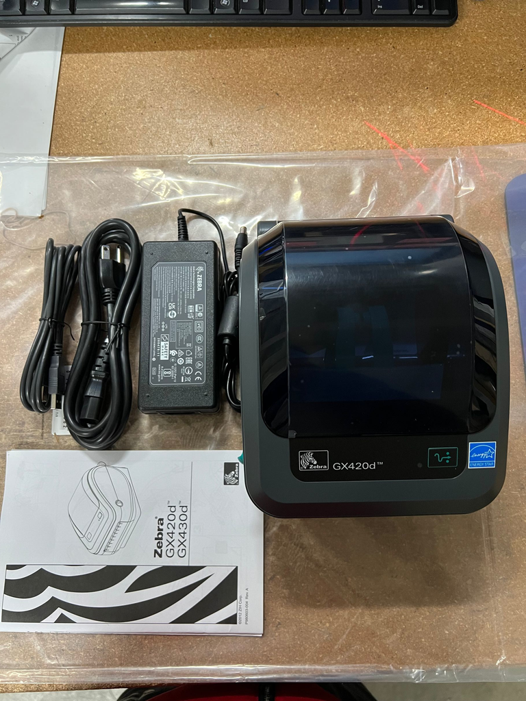ZEBRA GX420d Direct Thermal Printer USB Serial and Ethernet Port Conne ...