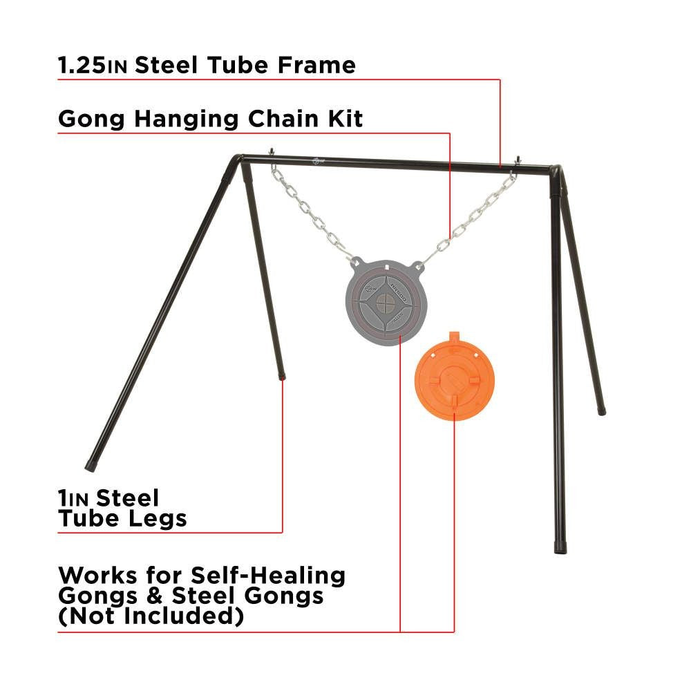 EZ Aim Custom Gong Target Hanging System 48"L x 44"W x 33"H - Black ...