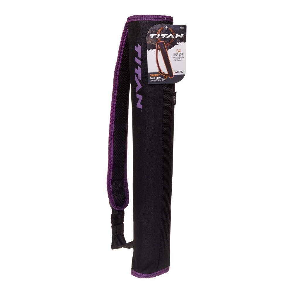Titan Compact Back Quiver - Black & Purple – Southlandarchery