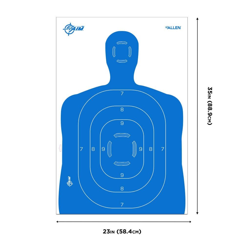 EZ Aim Splash Reactive Paper Shooting Targets - Blue/White & Black/Ora ...
