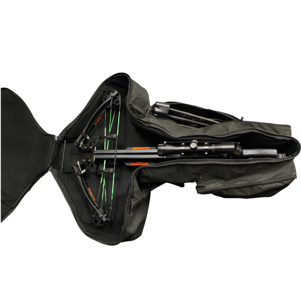 SAS Deluxe Compact Padded Soft Bow Case w/ Sling & Extra Compartment ...