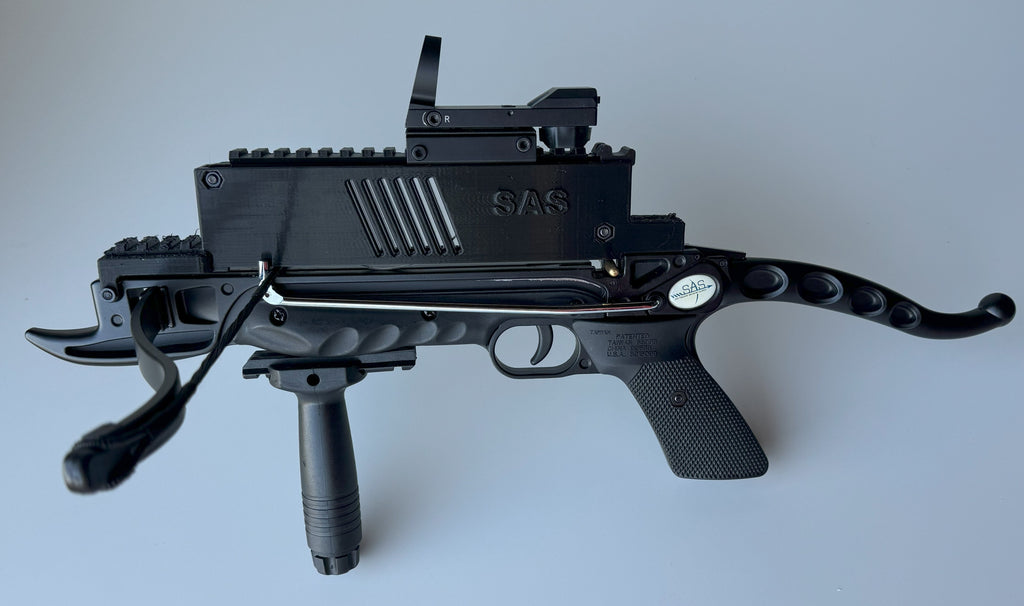 SAS Pistol Crossbow Magazine 3D Printed 5 Bolts Loader Holder Weaver M ...