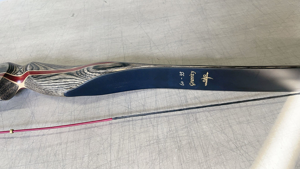 SAS Gravity 60" Premier Hunting 1-Piece Recurve Bow Wooden 35lbs RH ...