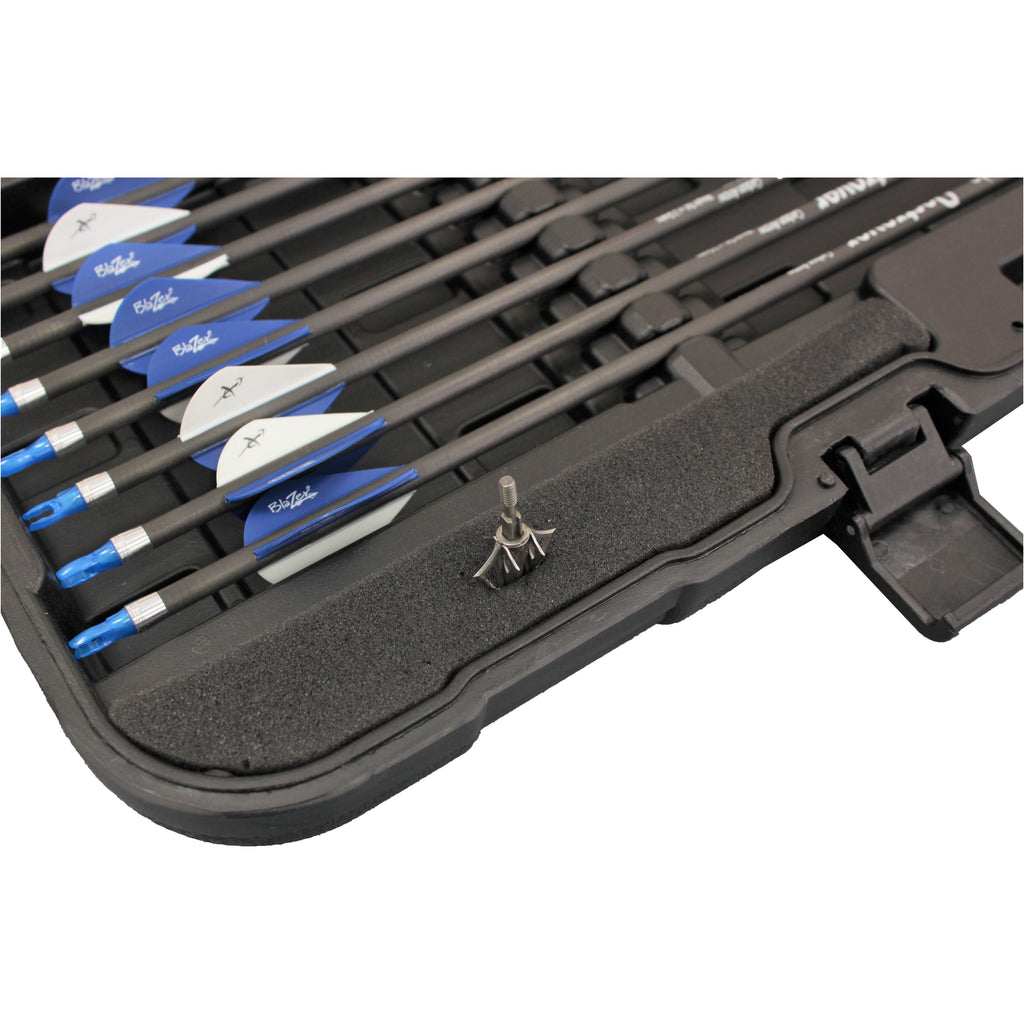 SAS Heavy Duty 34" Hard Arrow Case with Broadhead Holder Foam - Holds ...