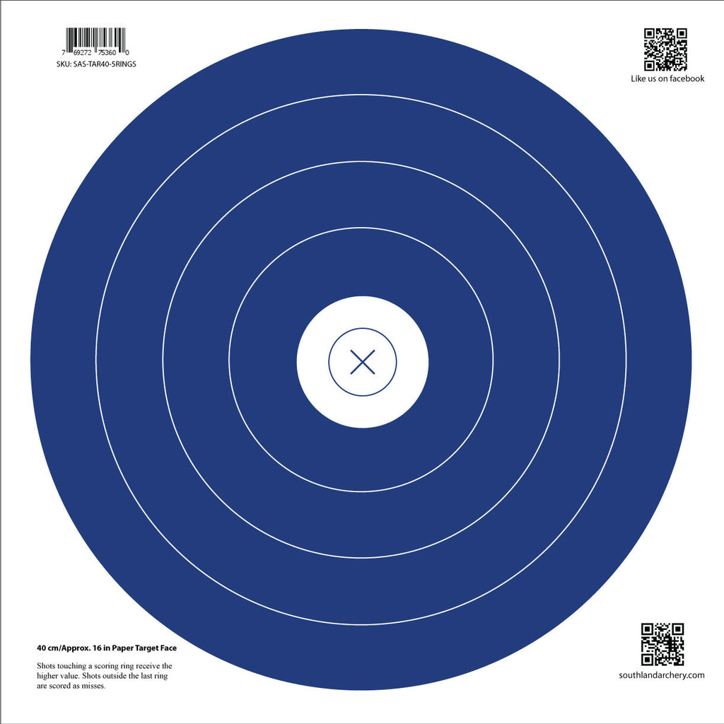 SAS Paper Target Face Range Shooting Practice Compound Recurve Rifle ...