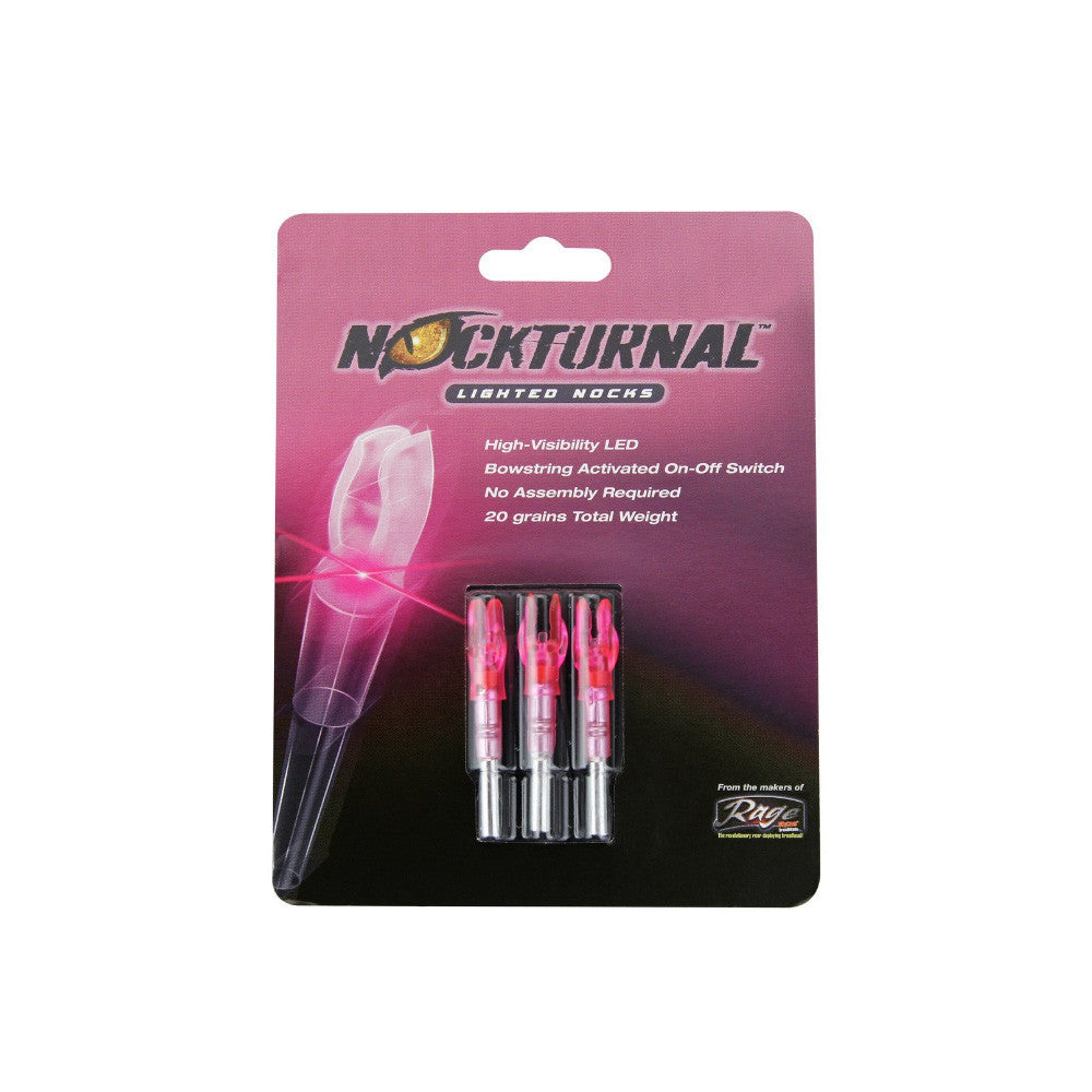 Nockturnal-G Lighted Archery Nocks for Arrows w/ .165 ID 3/Pack - Open ...