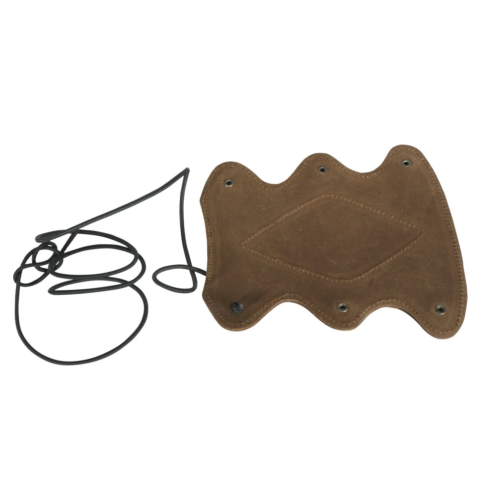 SAS Leather Traditional Arm Guard with Stretch Cord One Size w/ Metal ...
