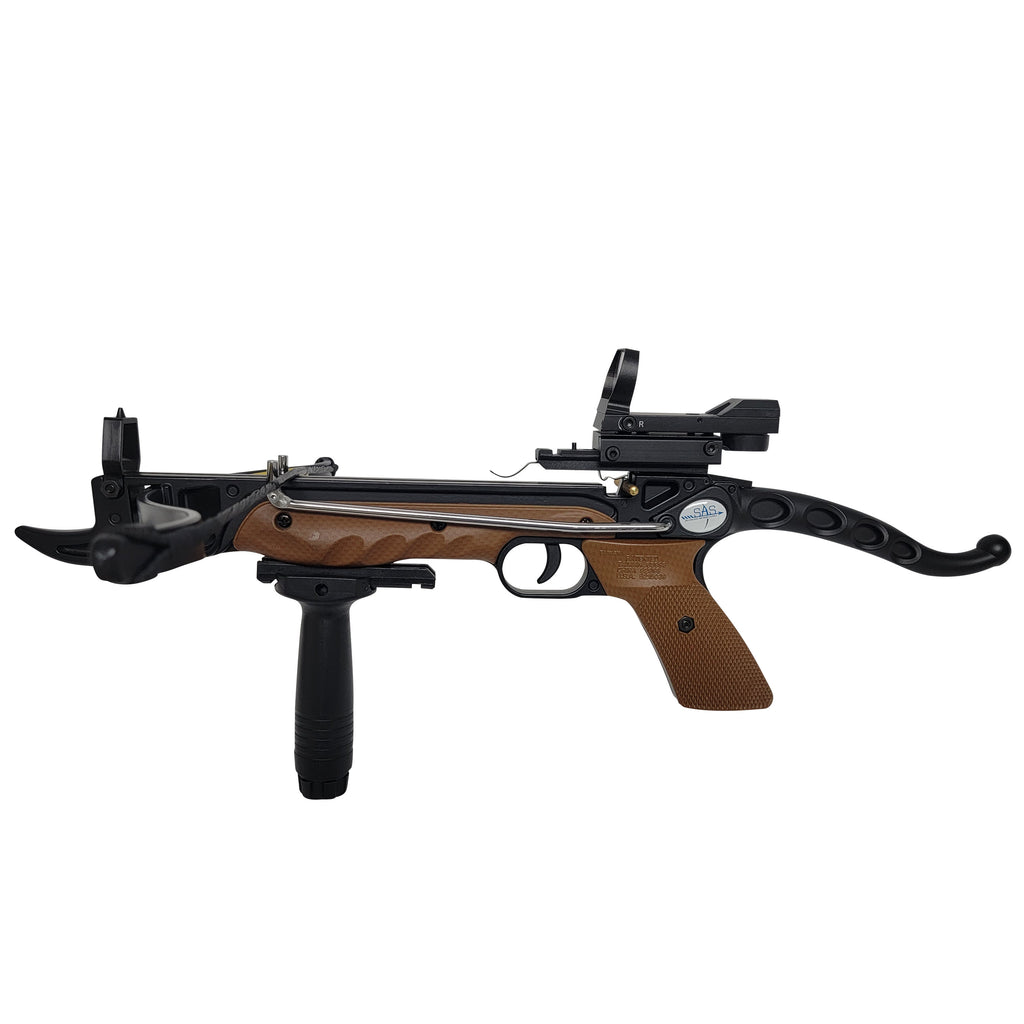 SAS Prophecy 80Lbs Self-cocking Pistol Crossbow Wood Snake Camo - Open ...