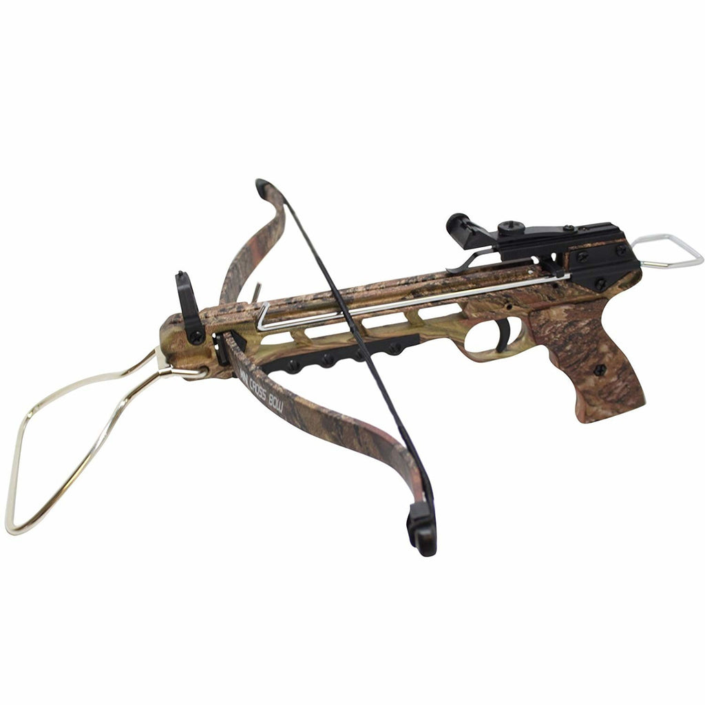 Rogue 80 lbsPistol Crossbow Build-in Arrow Holder w/27 Arrows Camo - R ...