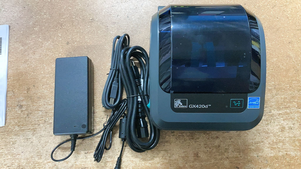 Zebra GX420d Direct Thermal Printer USB Serial and Ethernet Port Conne ...