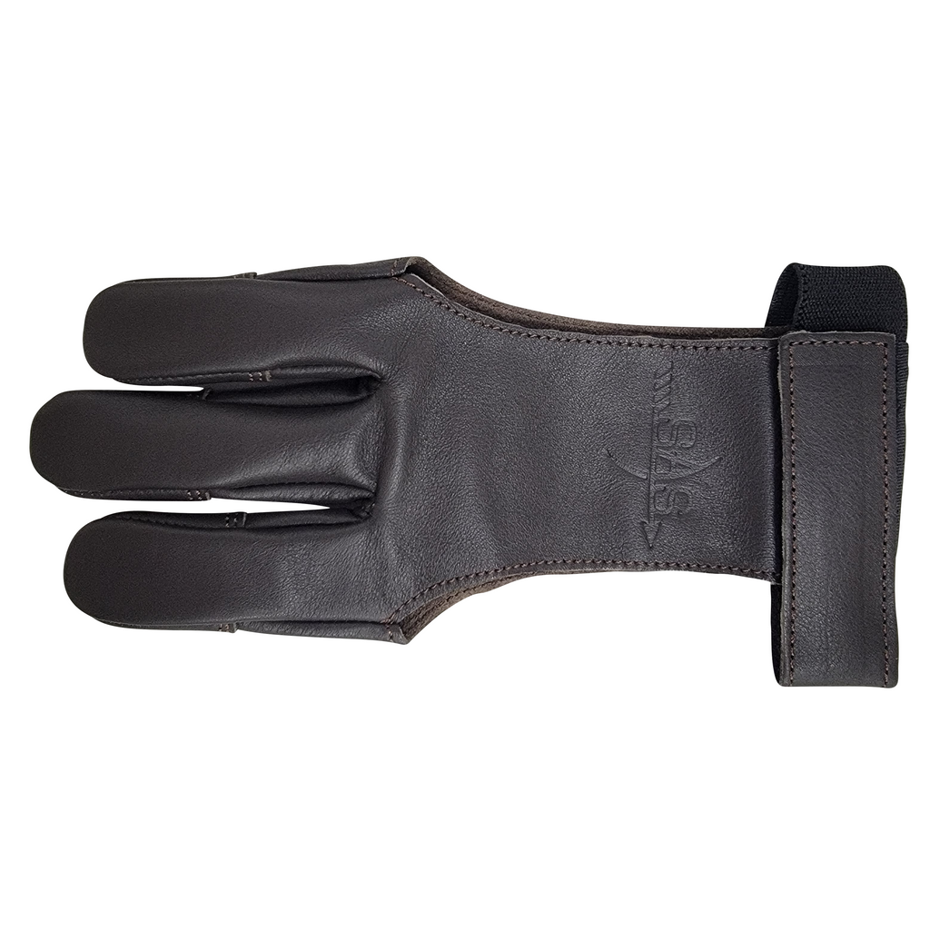 SAS Leather Traditional Gloves for Archery Target Shooting Glove Finge ...
