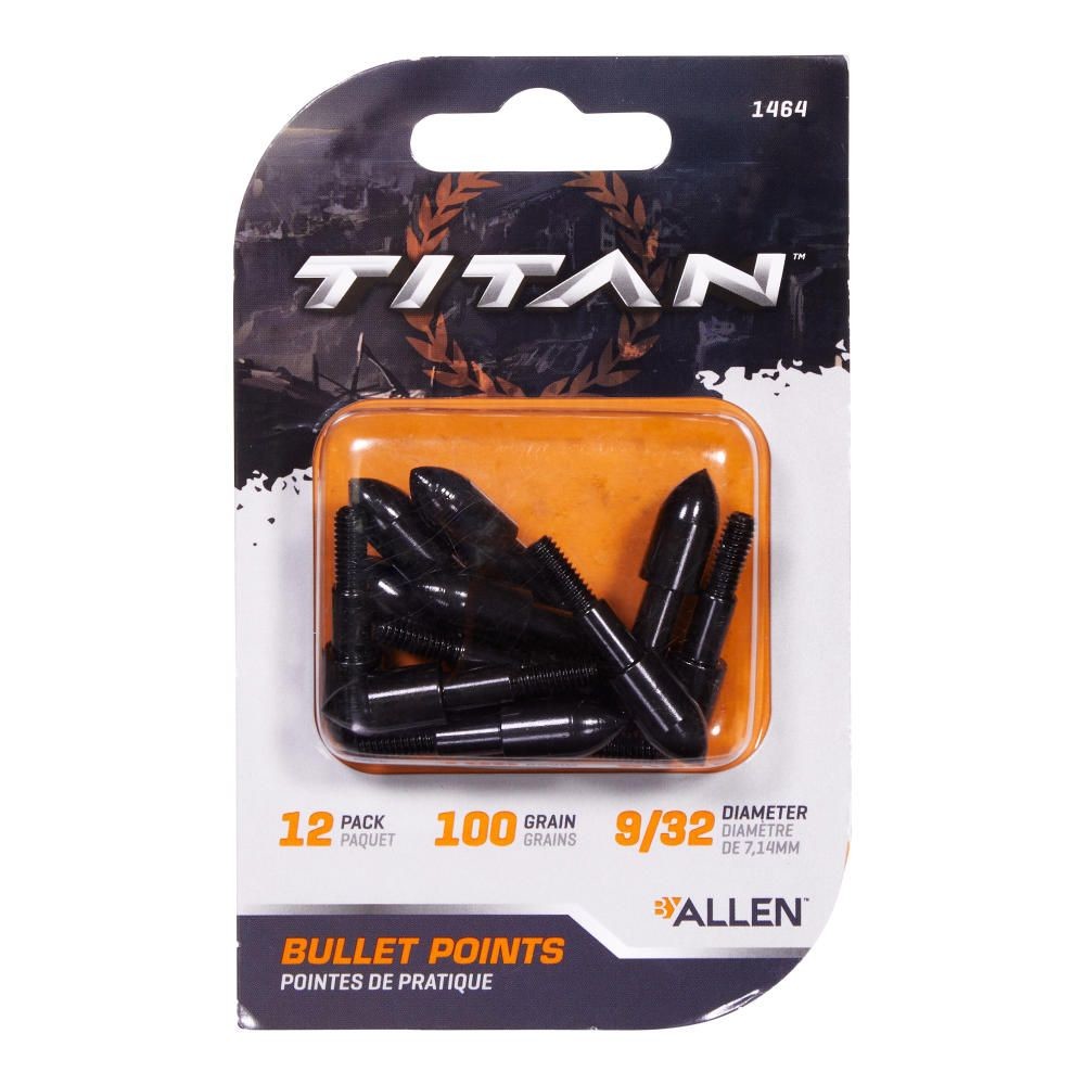 Allen Company Titan Bullet Point 9/32 in 100 Grain - 12/Pack ...