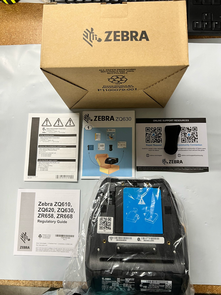 Zebra ZQ630 Mobile Barcode Label Printer | Wireless Bluetooth and WiFi ...